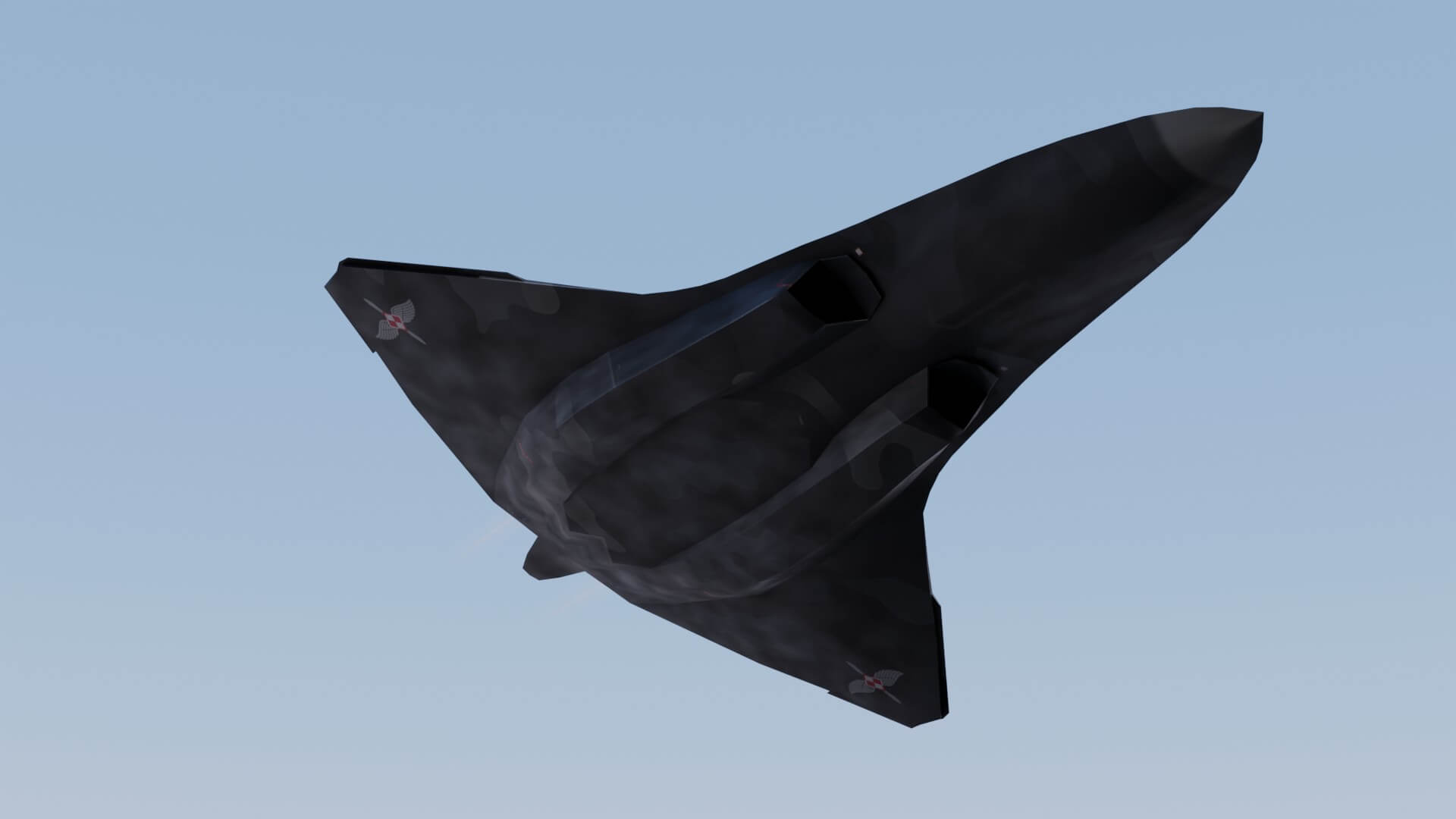 Lockheed Ngad Deux Concept Fighter - 3D Model by NETRUNNER_pl