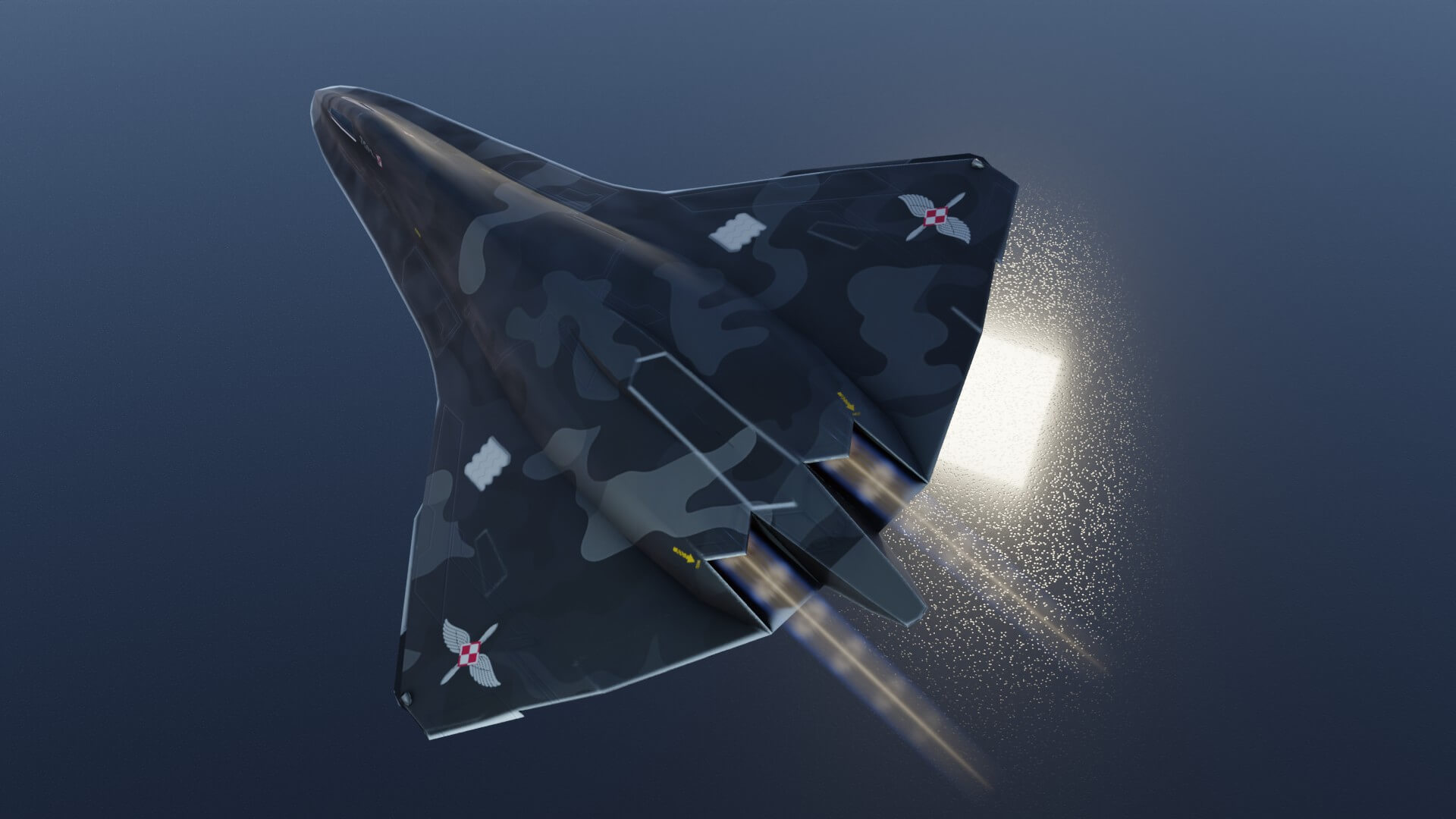 Lockheed Ngad Deux Concept Fighter - 3D Model by NETRUNNER_pl