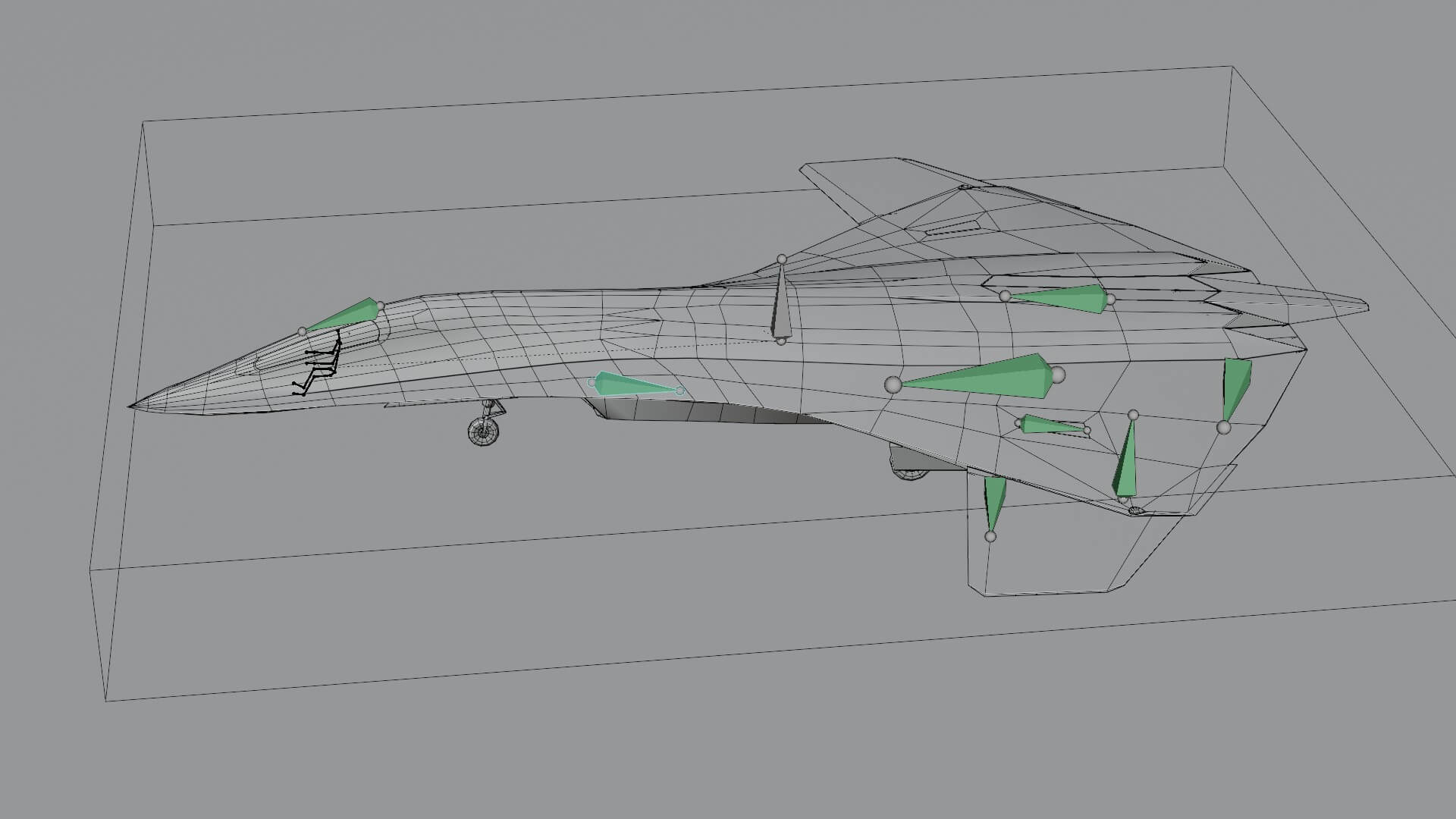 Lockheed Ngad Deux Concept Fighter - 3D Model by NETRUNNER_pl