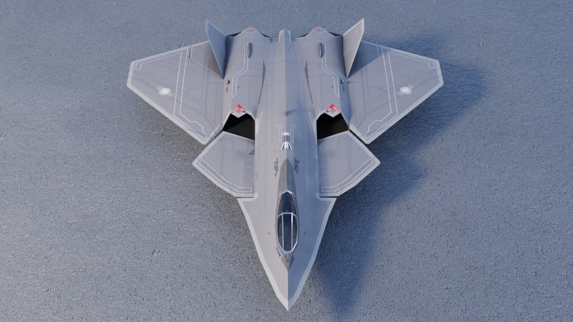 Lockheed Ngad Prime Concept Fighter - 3D Model by NETRUNNER_pl