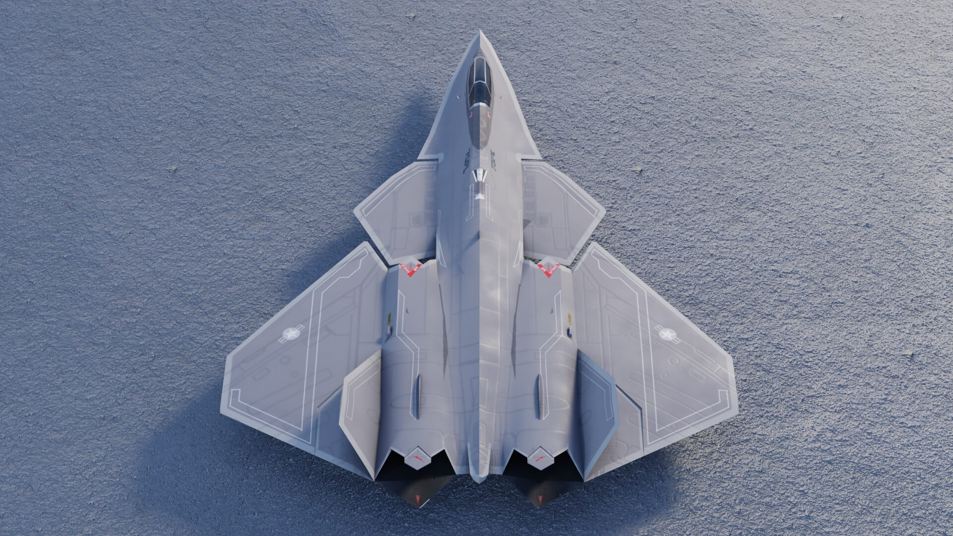 Lockheed Ngad Prime Concept Fighter - 3D Model by NETRUNNER_pl