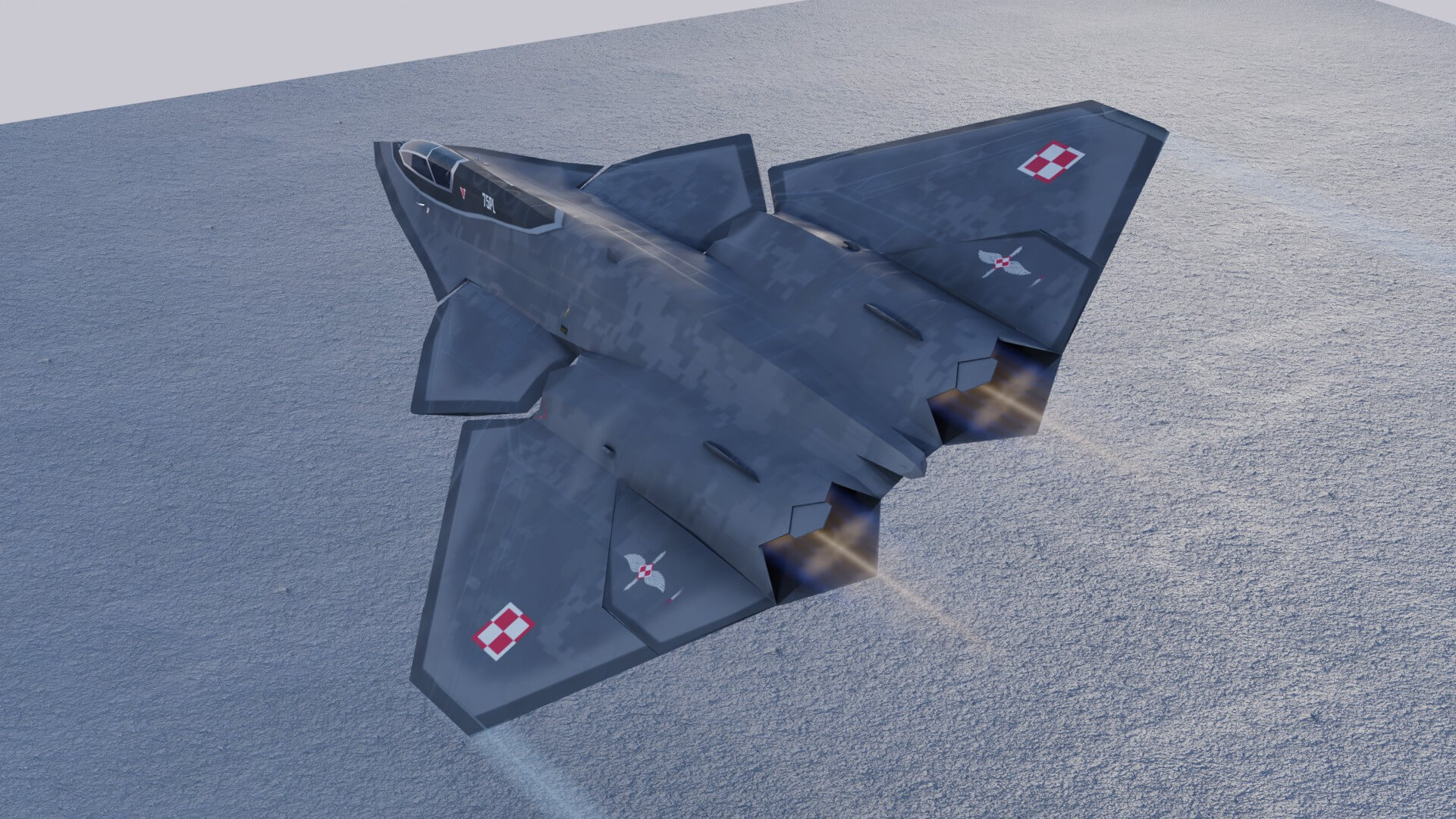 Lockheed Ngad Prime Concept Fighter - 3D Model by NETRUNNER_pl