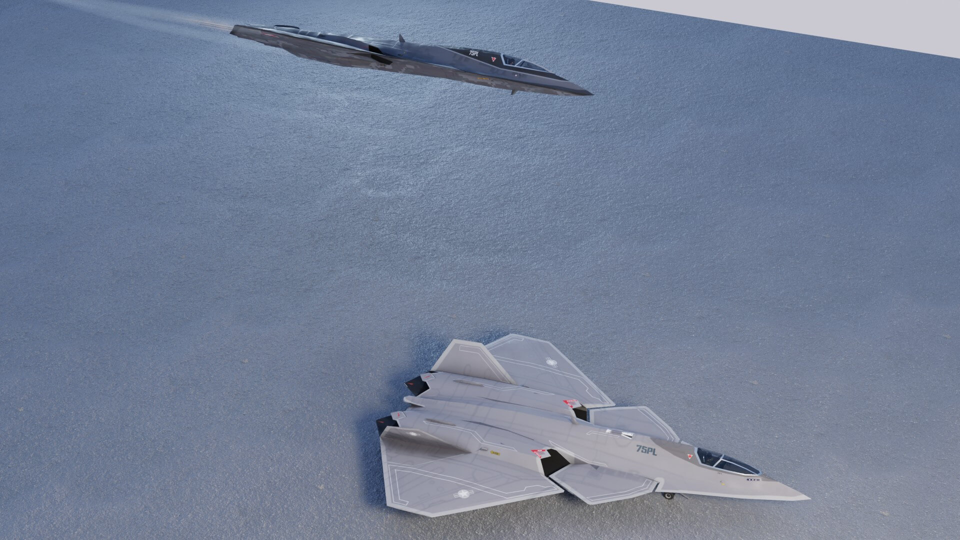 Lockheed Ngad Prime Concept Fighter - 3D Model by NETRUNNER_pl