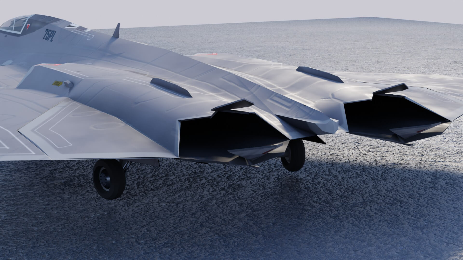 Lockheed Ngad Prime Concept Fighter - 3D Model by NETRUNNER_pl