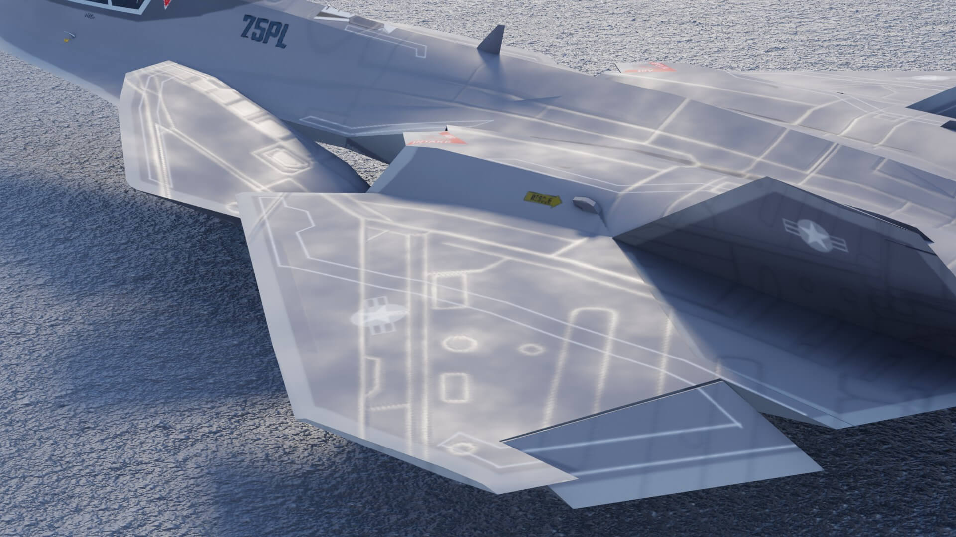 Lockheed Ngad Prime Concept Fighter - 3D Model by NETRUNNER_pl