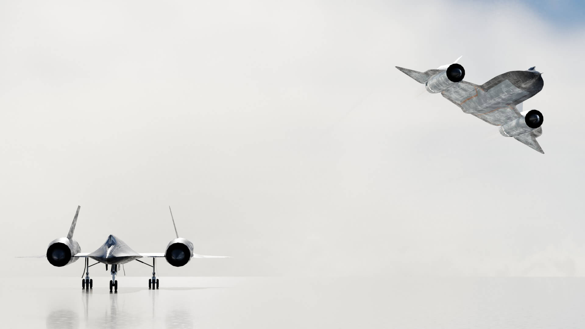 Lockheed SR-71 Blackbird Military Jet 3D Model by NETRUNNER_pl