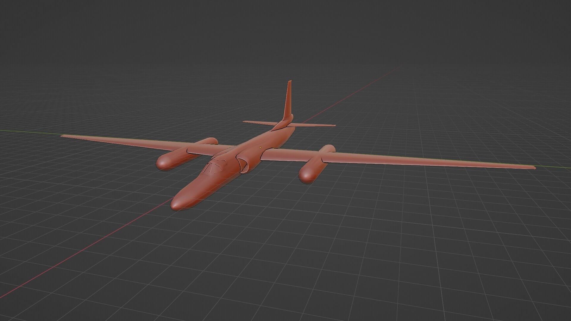 Lockheed U-2S Dragon Lady 3D Model by NETRUNNER_pl