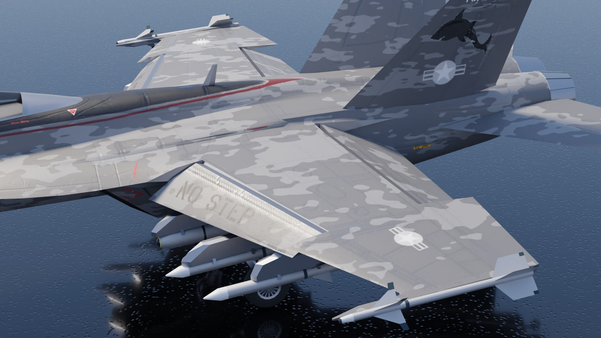 McDonnell Douglas F/A-18 Super Hornet 3D Model by NETRUNNER_pl