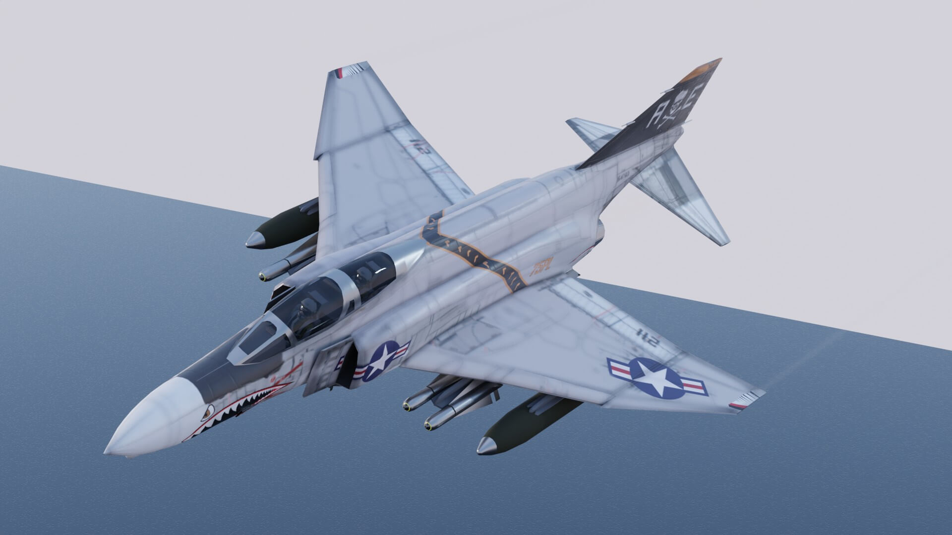 McDonnell Douglas F-4E Phantom 3D Model by NETRUNNER_pl