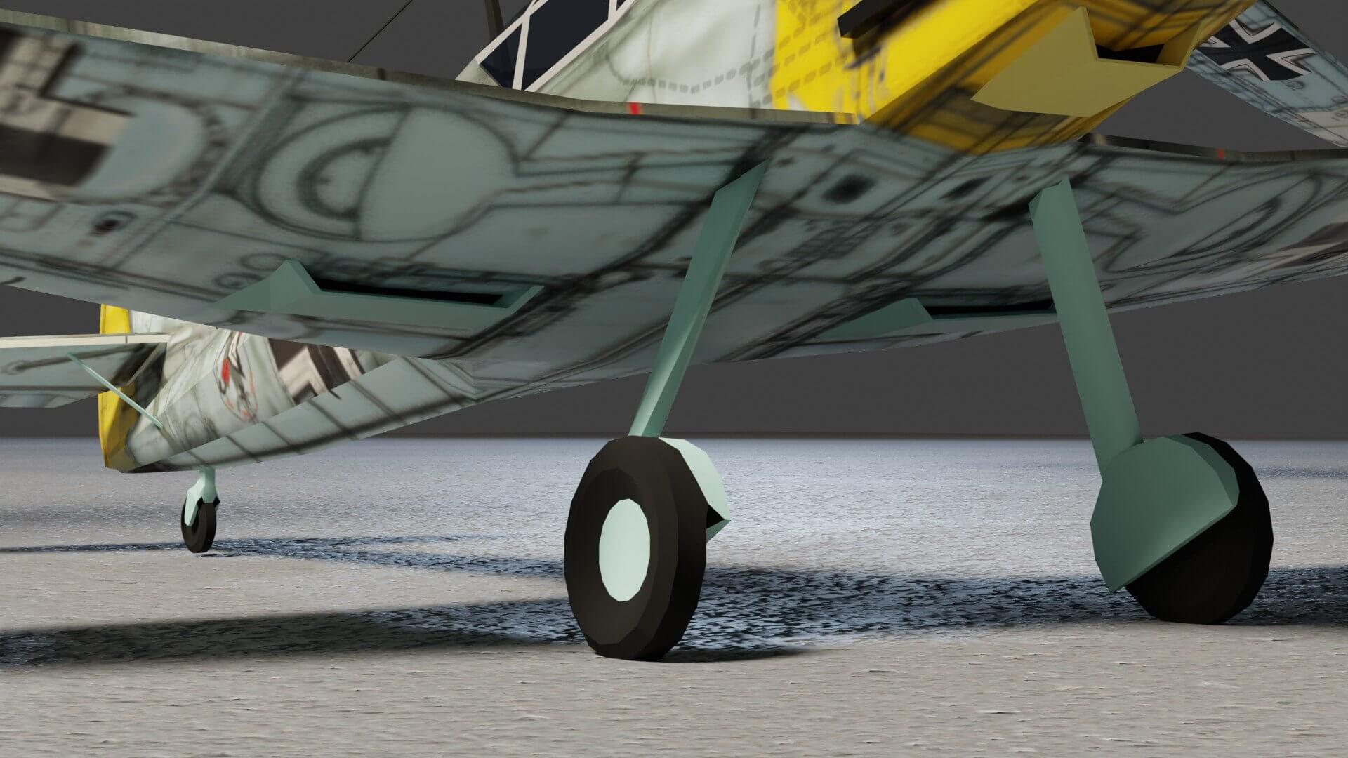 Messerschmitt BF-109 WW2 Fighter 3D Model by NETRUNNER_pl