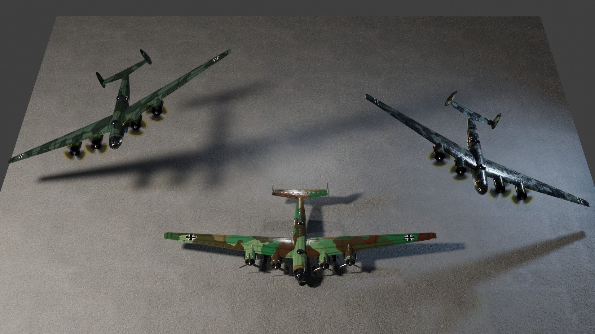 Messerschmitt ME-264 Amerika WW2 Bomber 3D Model by NETRUNNER_pl