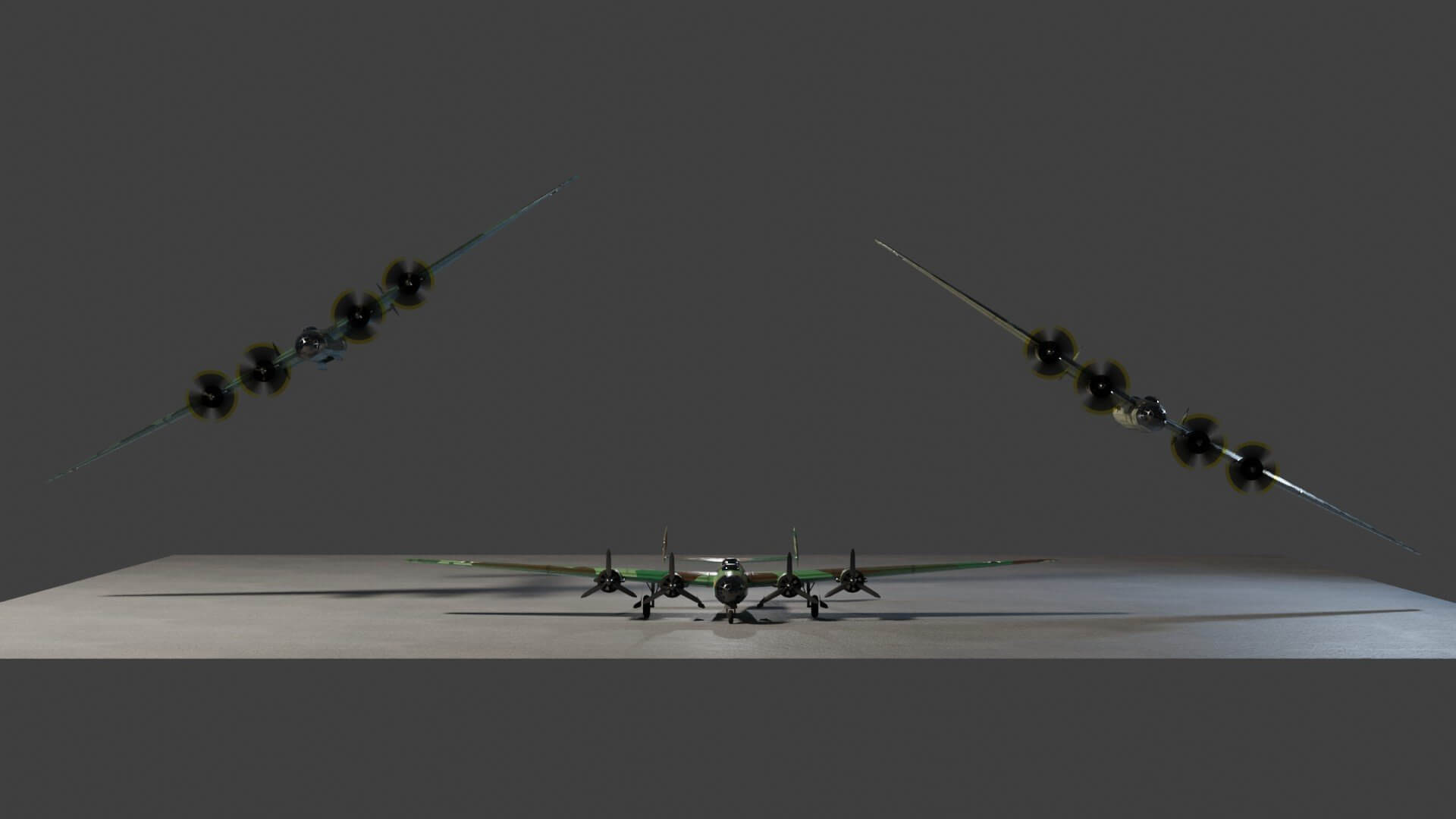 Messerschmitt ME-264 Amerika WW2 Bomber 3D Model by NETRUNNER_pl