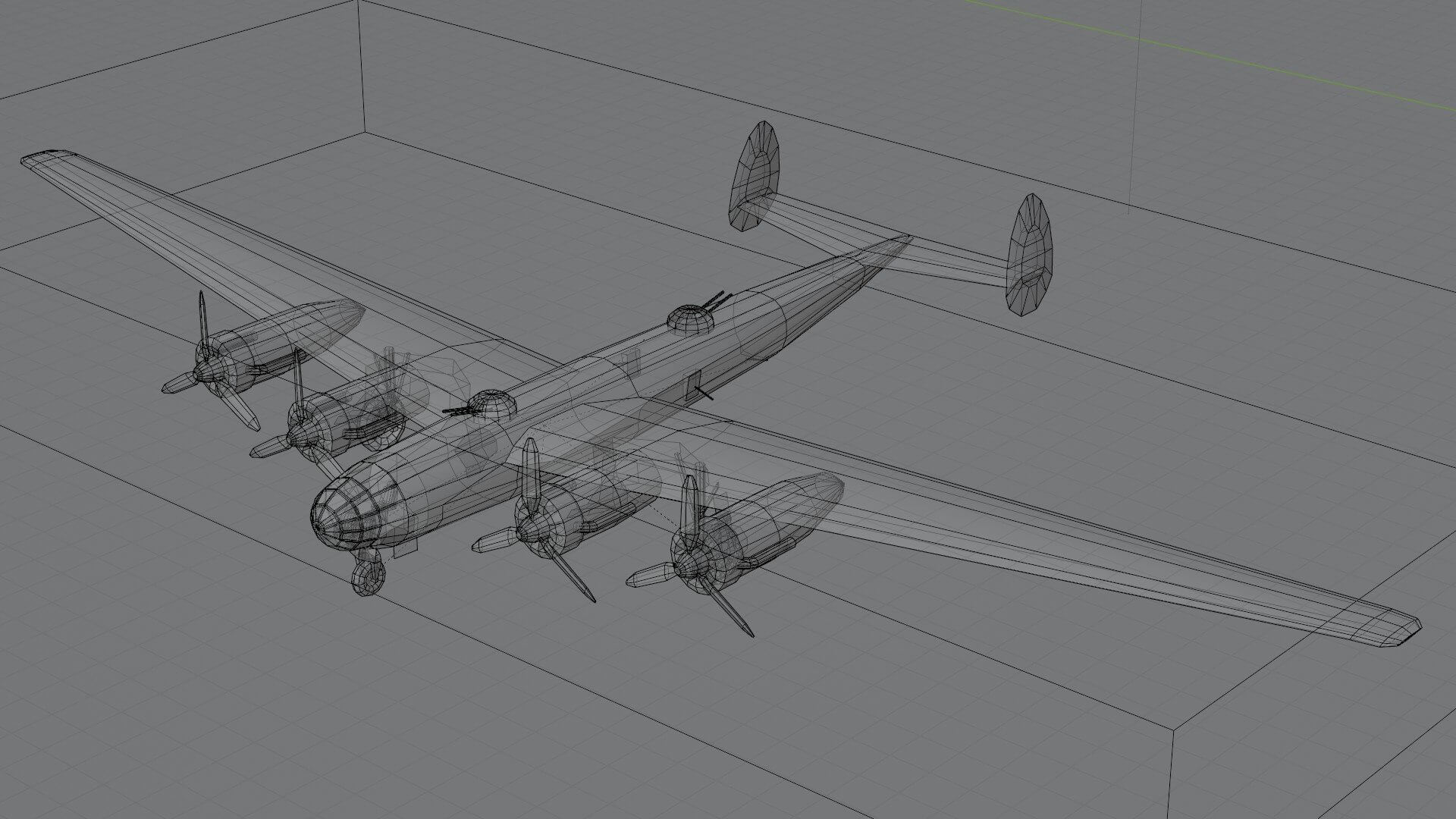 Messerschmitt ME-264 Amerika WW2 Bomber 3D Model by NETRUNNER_pl