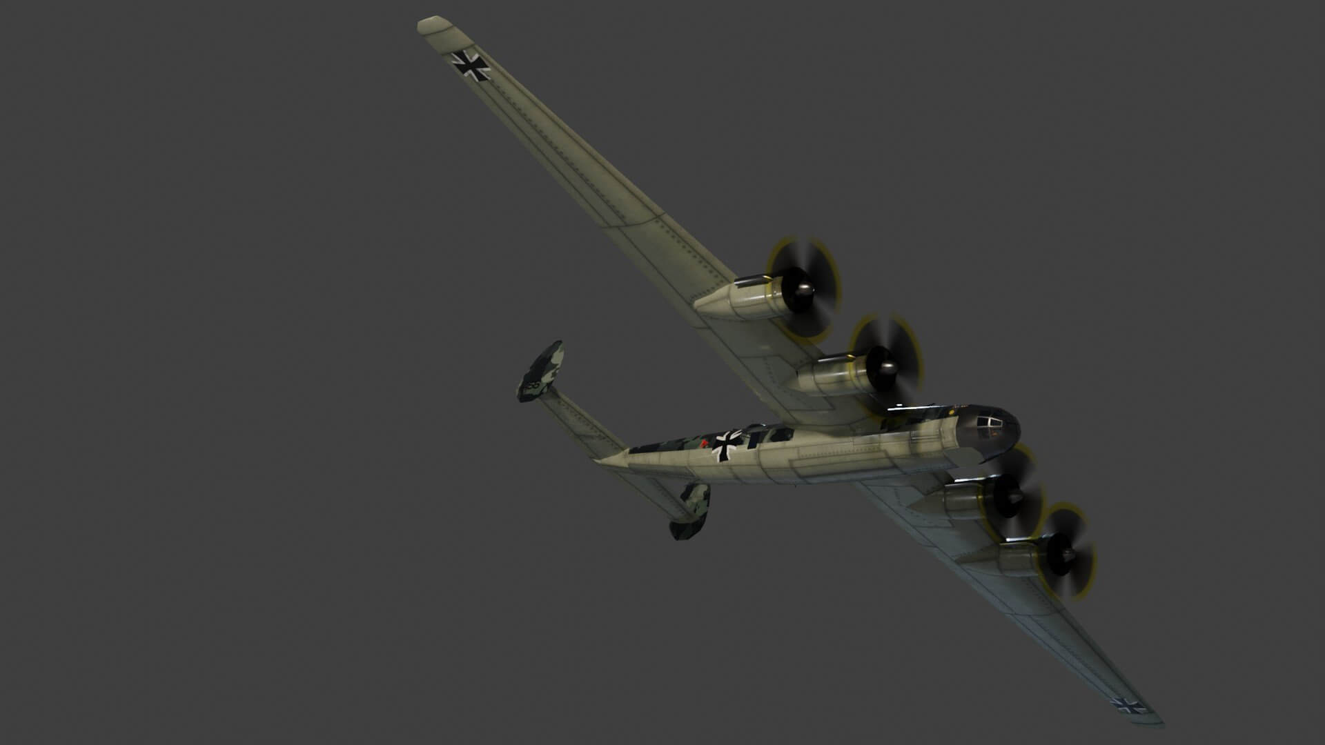 Messerschmitt ME-264 Amerika WW2 Bomber 3D Model by NETRUNNER_pl