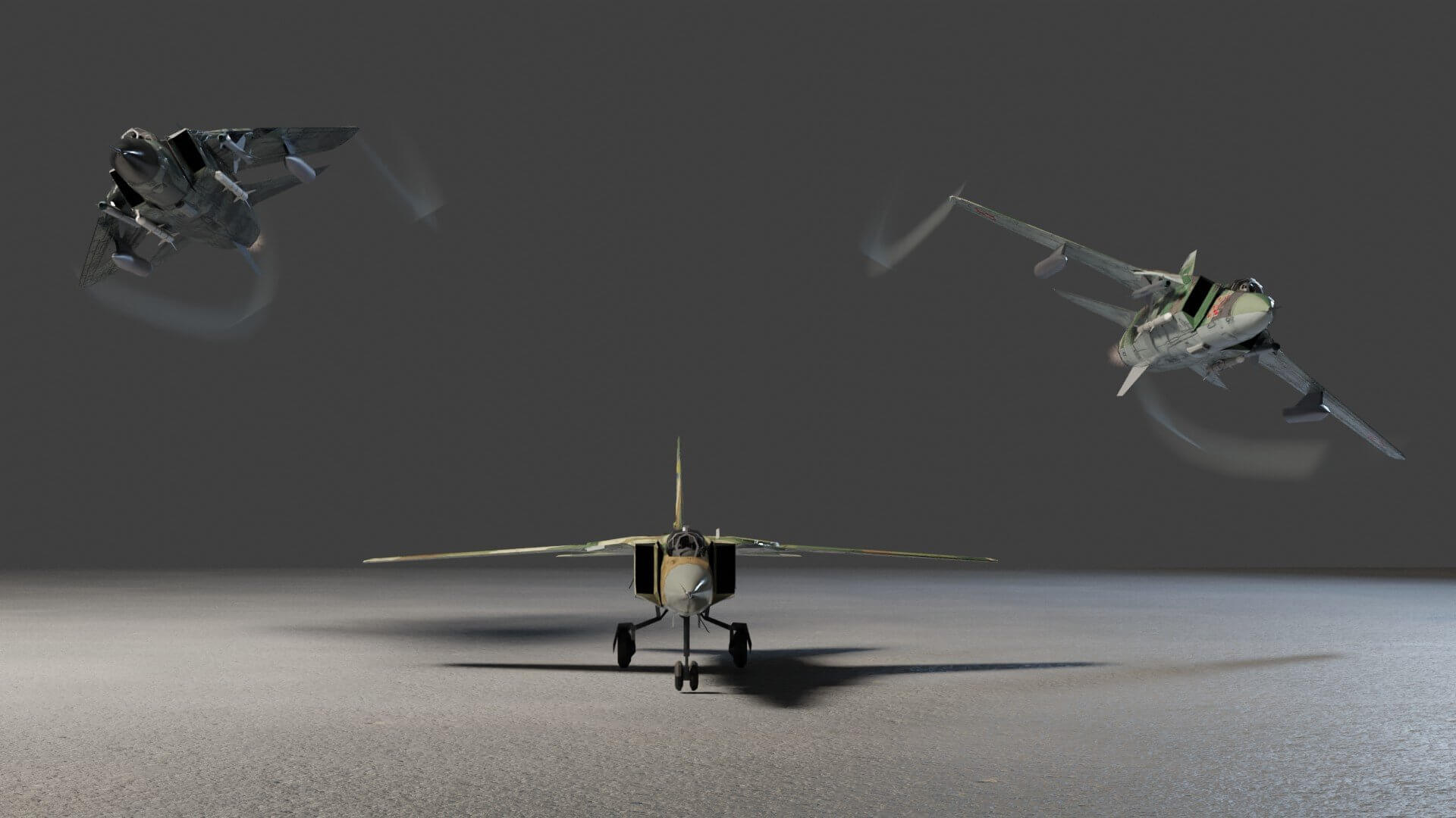 MIG-23 Flogger Jet Fighter 3D Model by NETRUNNER_pl