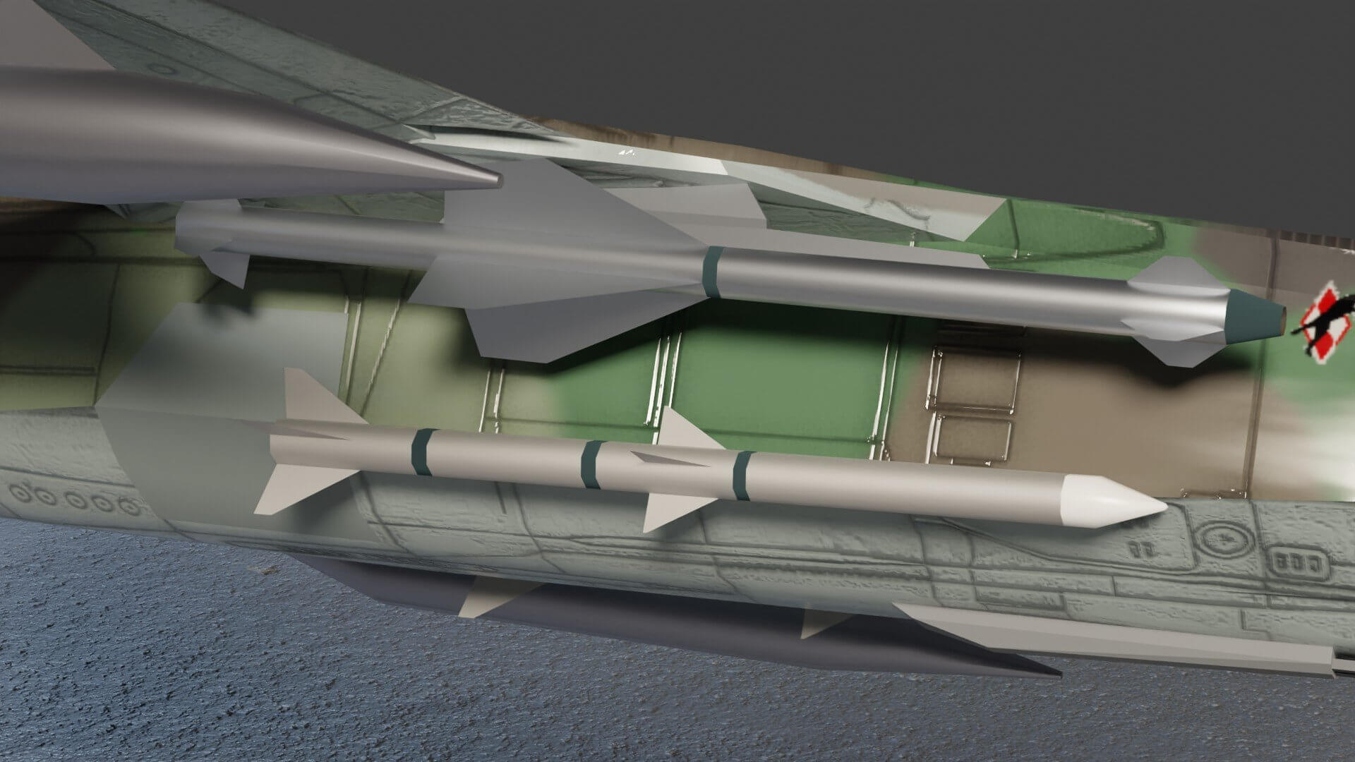 MIG-23 Flogger Jet Fighter 3D Model by NETRUNNER_pl