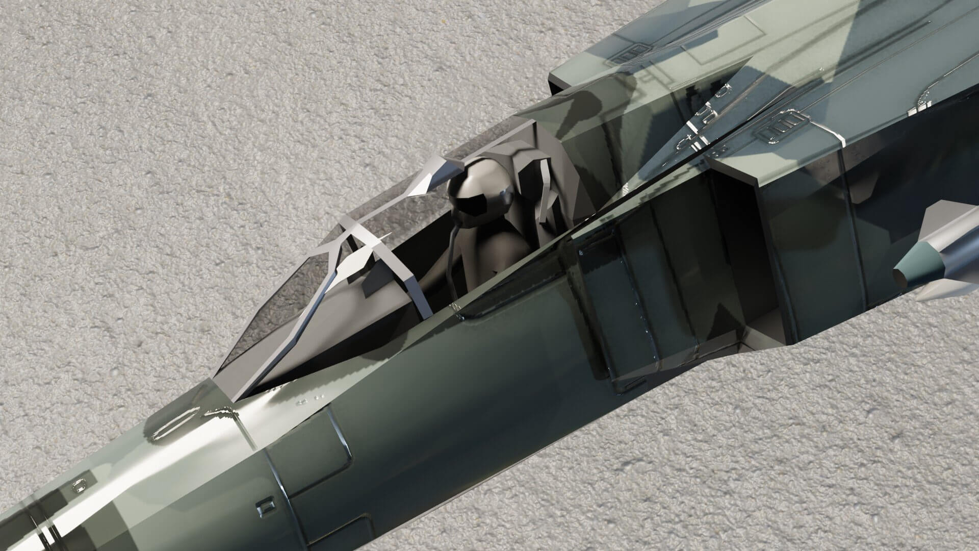 MIG-23 Flogger Jet Fighter 3D Model by NETRUNNER_pl