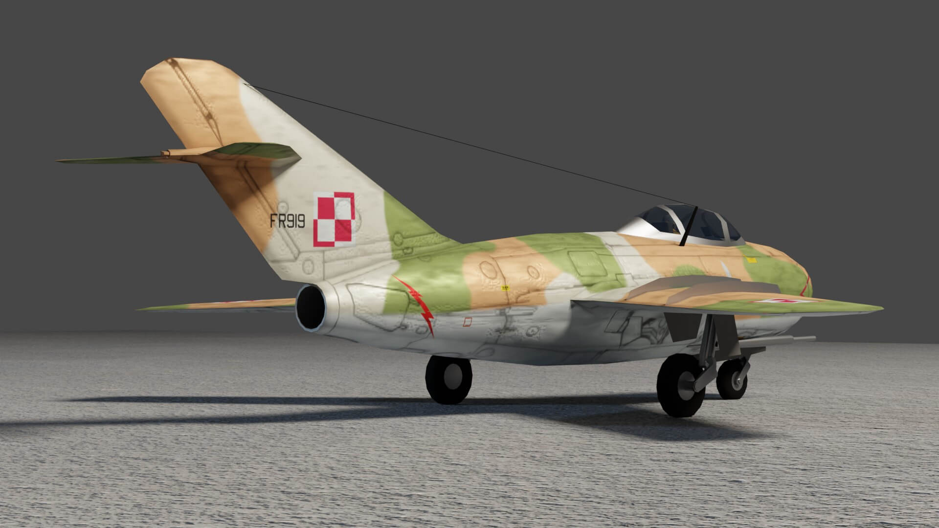 Mikoyan-Gurevich MIG-15 Fagot 3D Model by NETRUNNER_pl