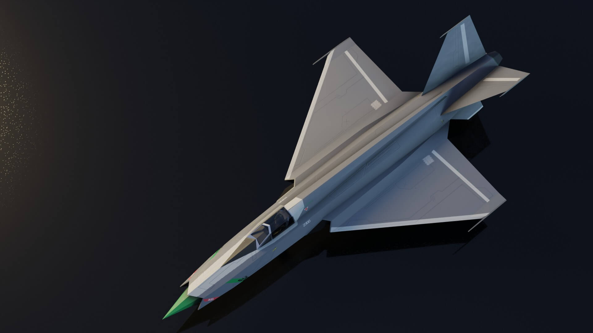 Mikoyan-Gurevich Mig-X21 Fishbone 3D Model by NETRUNNER_pl