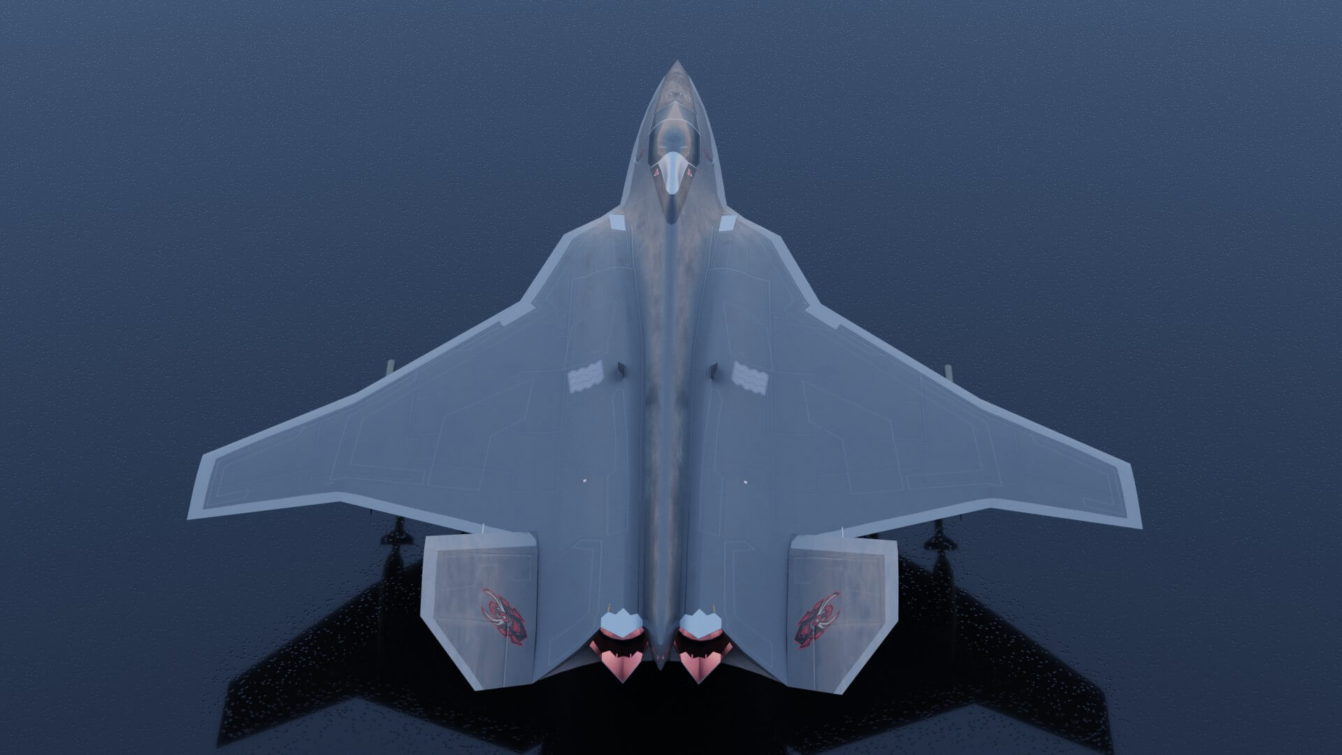 Mitsubishi F-3 F-X Godzilla 3D Model by NETRUNNER_pl