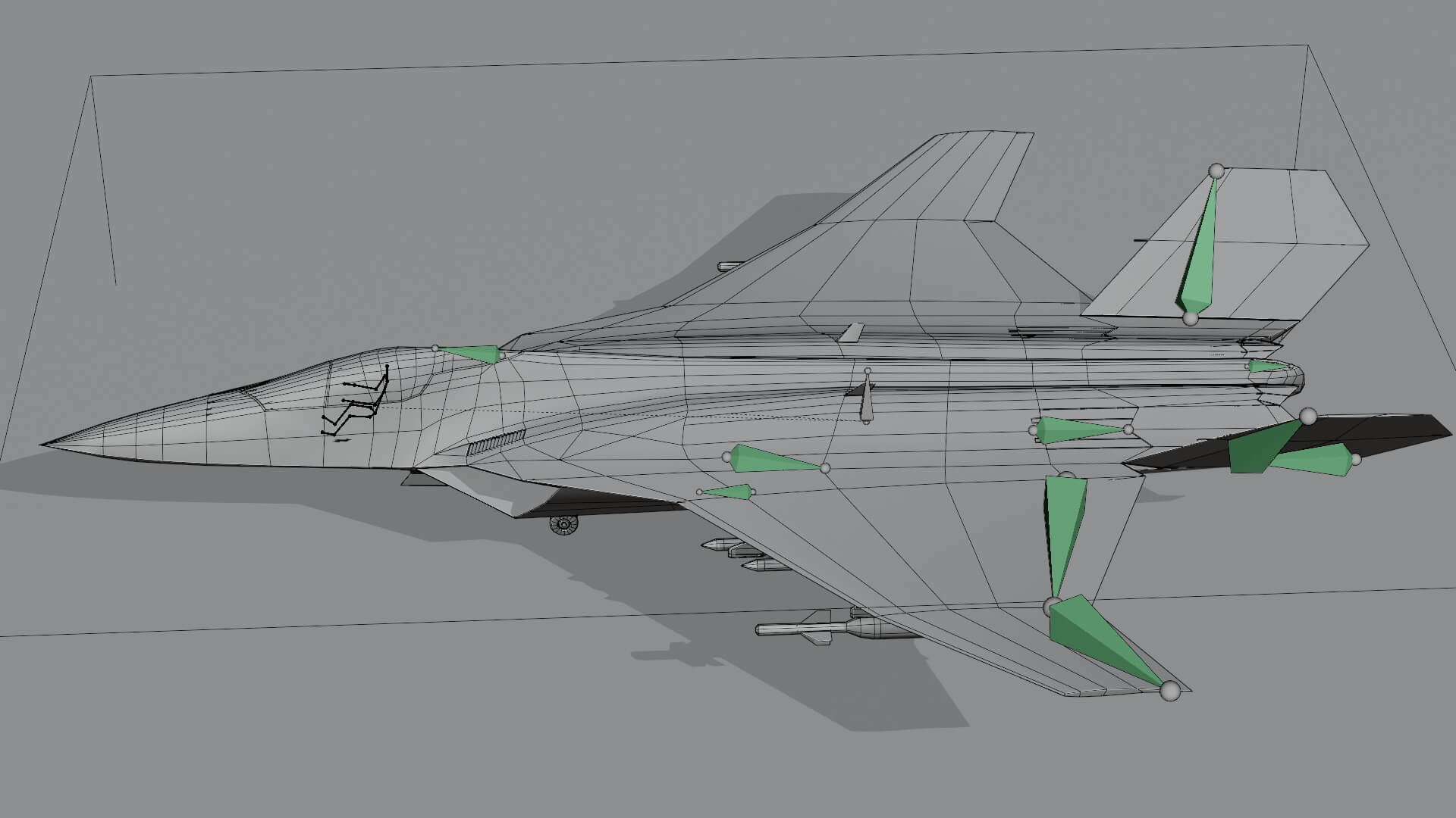 Mitsubishi F-3 F-X Godzilla 3D Model by NETRUNNER_pl