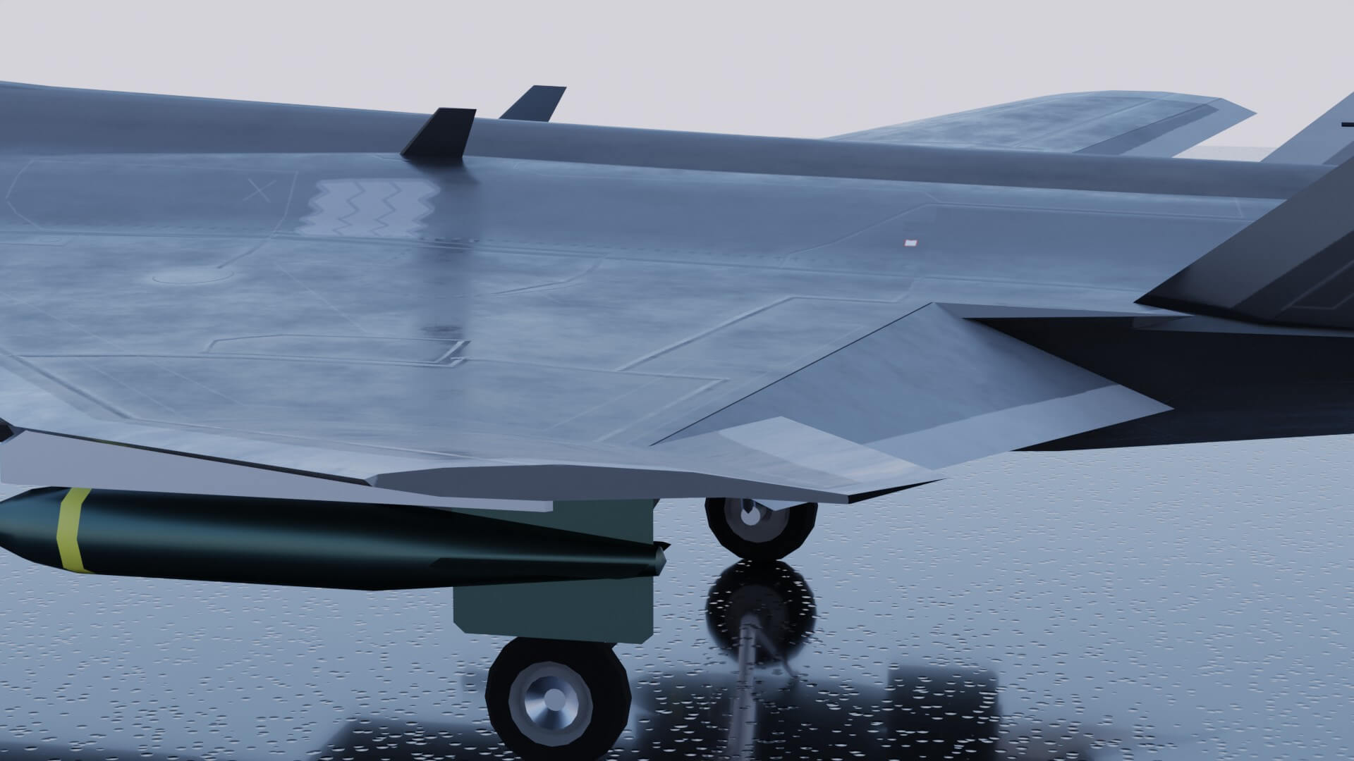 Mitsubishi F-3 F-X Godzilla 3D Model by NETRUNNER_pl