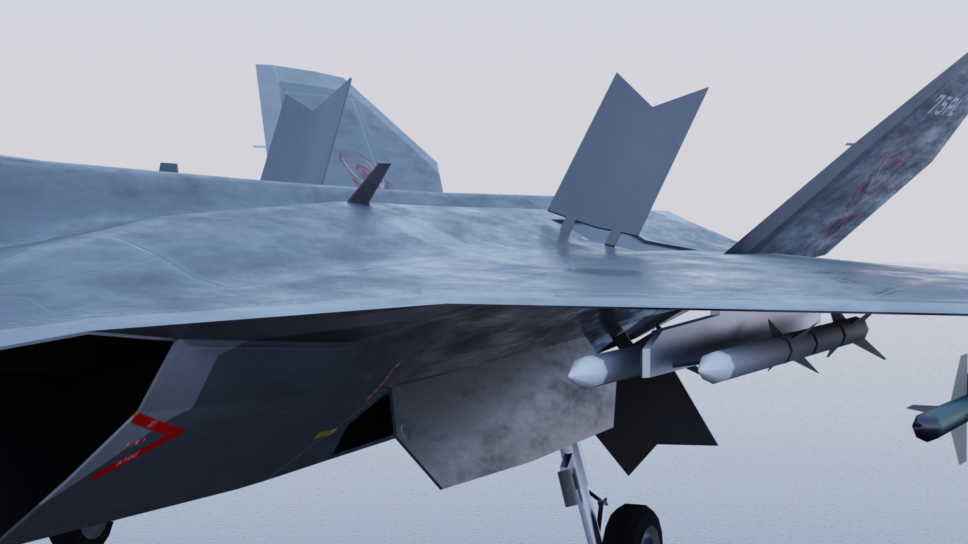 Mitsubishi F-3 F-X Godzilla 3D Model by NETRUNNER_pl