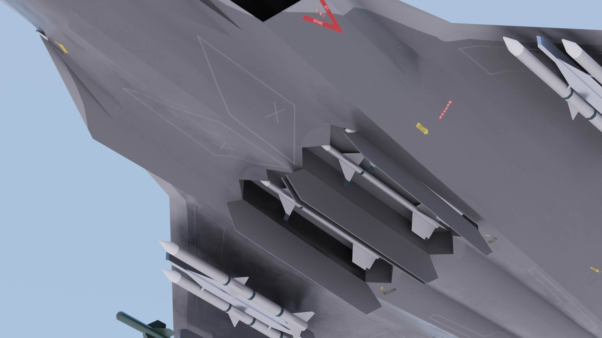 Mitsubishi F-3 F-X Godzilla 3D Model by NETRUNNER_pl