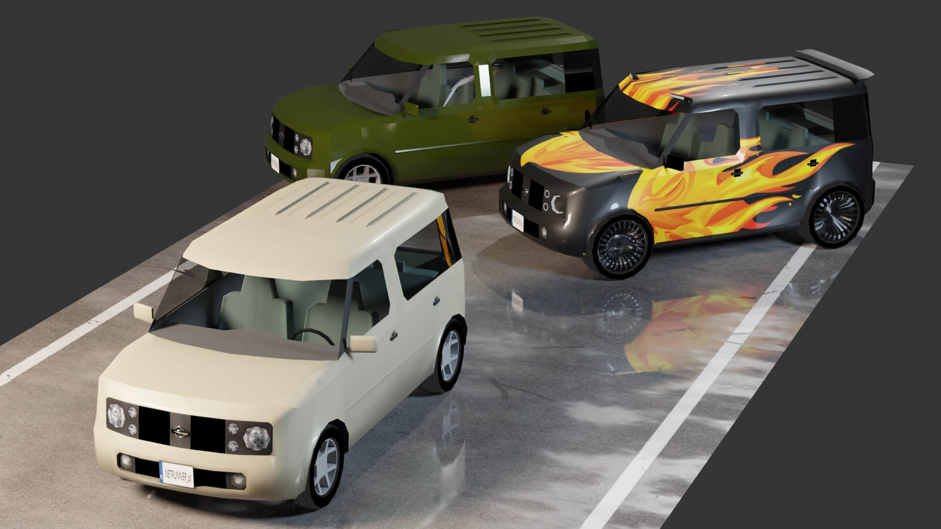 Nissan Cube 2nd Gen - 3D Model by NETRUNNER_pl