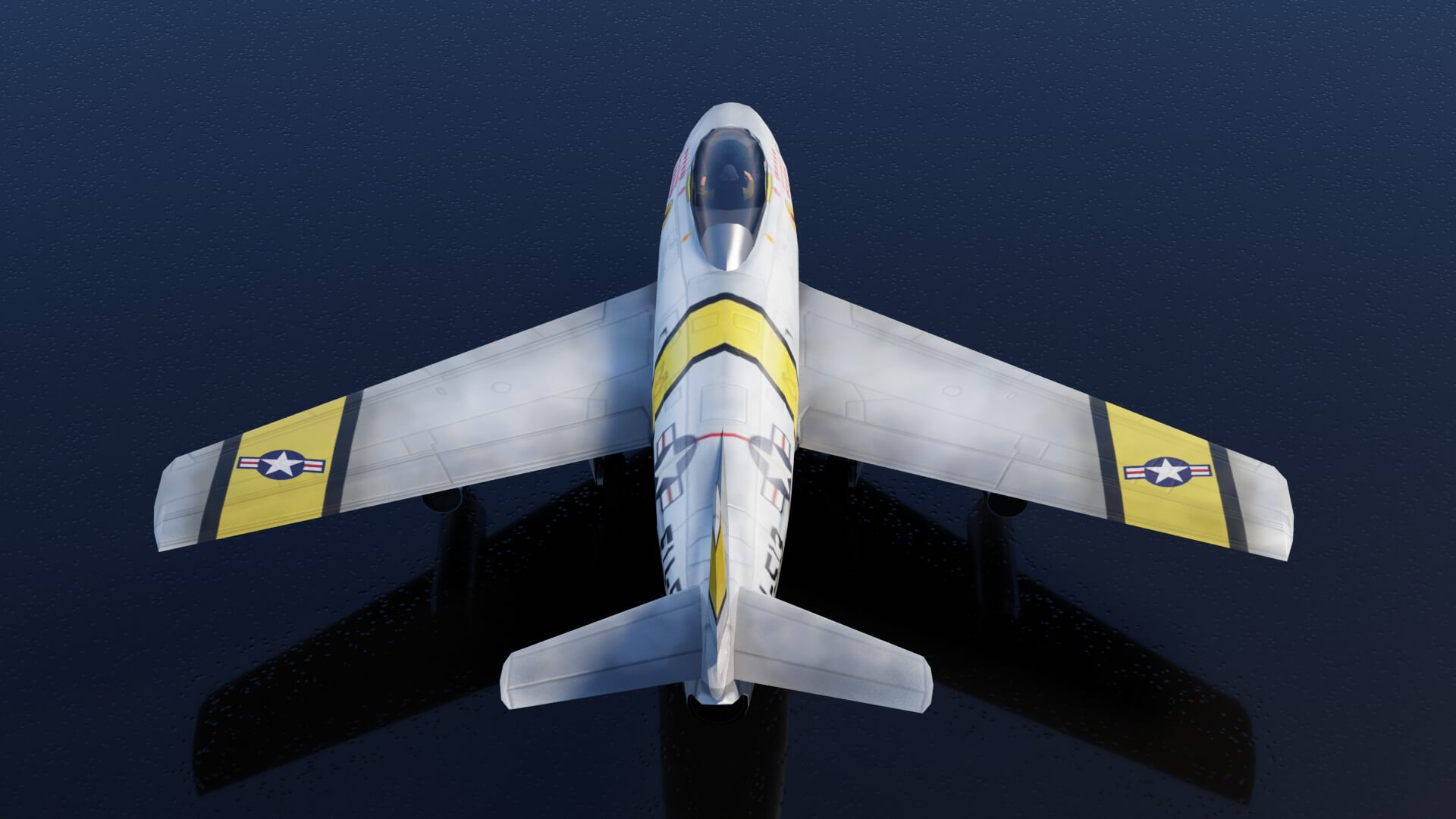 North American F-86 Saber 3D Model by NETRUNNER_pl