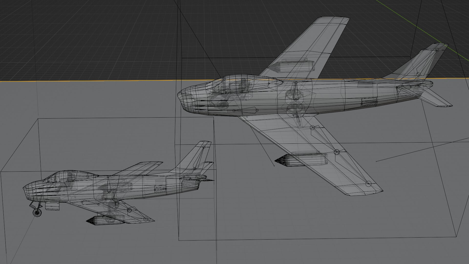 North American F-86 Sabre - 3D Model by NETRUNNER_pl