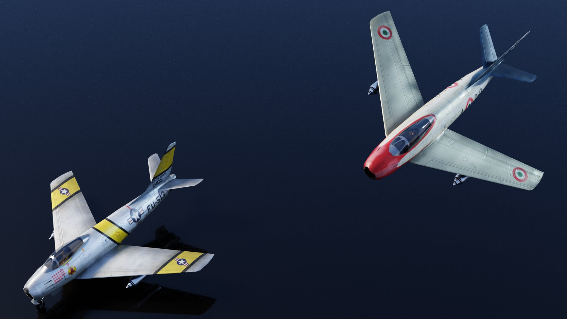 North American F-86 Saber 3D Model by NETRUNNER_pl