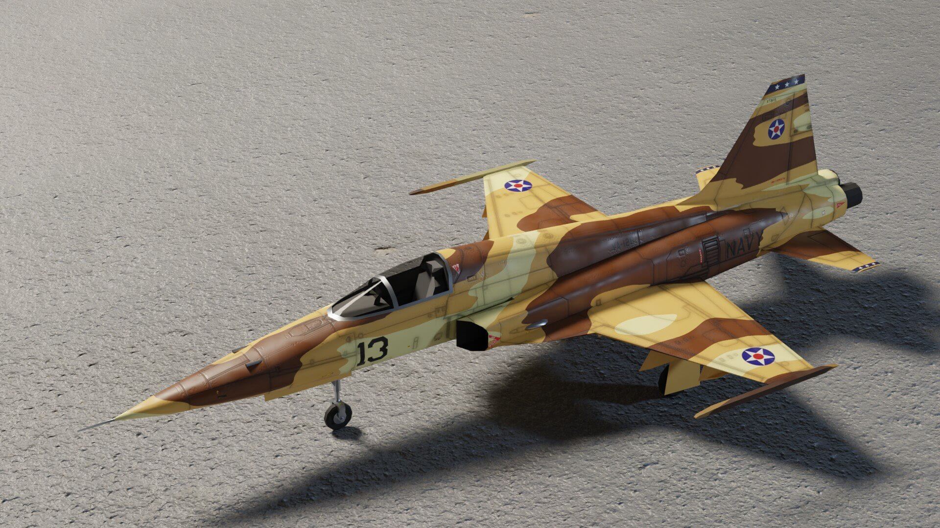Northrop F-5 Tiger Jet Fighter 3D Model by NETRUNNER_pl