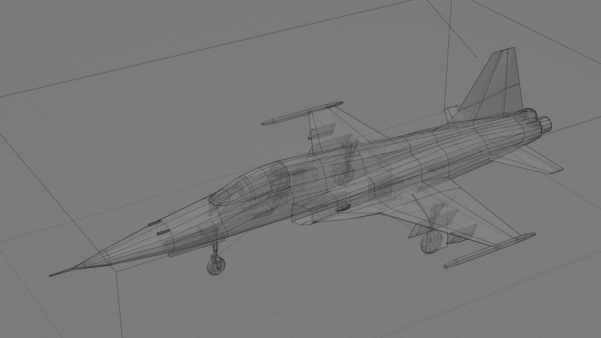 Northrop F-5 Tiger Jet Fighter 3D Model by NETRUNNER_pl