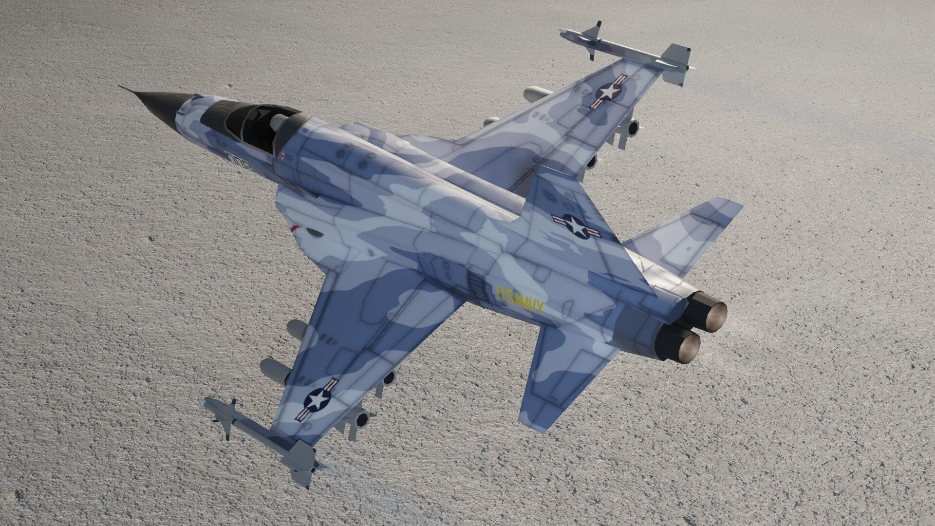 Northrop F-5 Tiger Jet Fighter 3D Model by NETRUNNER_pl
