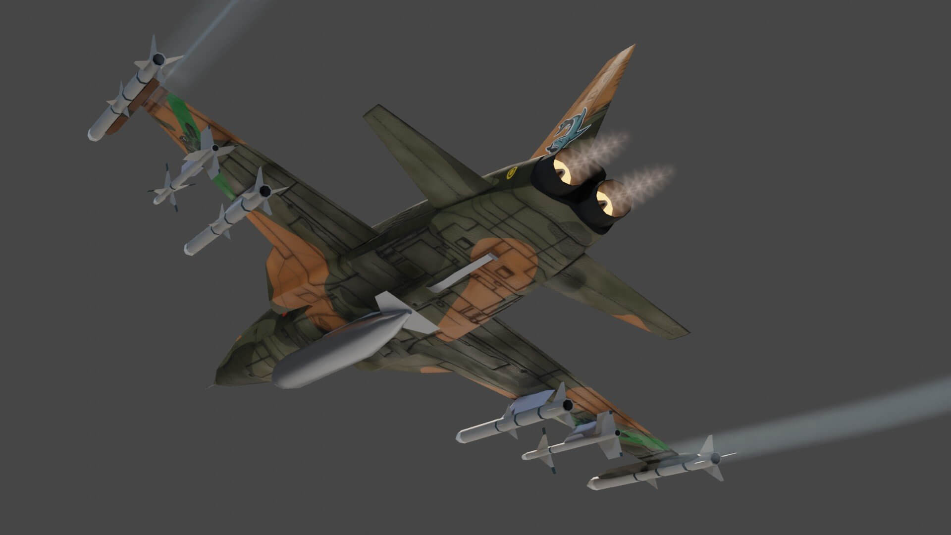 Northrop F-5 Tiger Jet Fighter 3D Model by NETRUNNER_pl