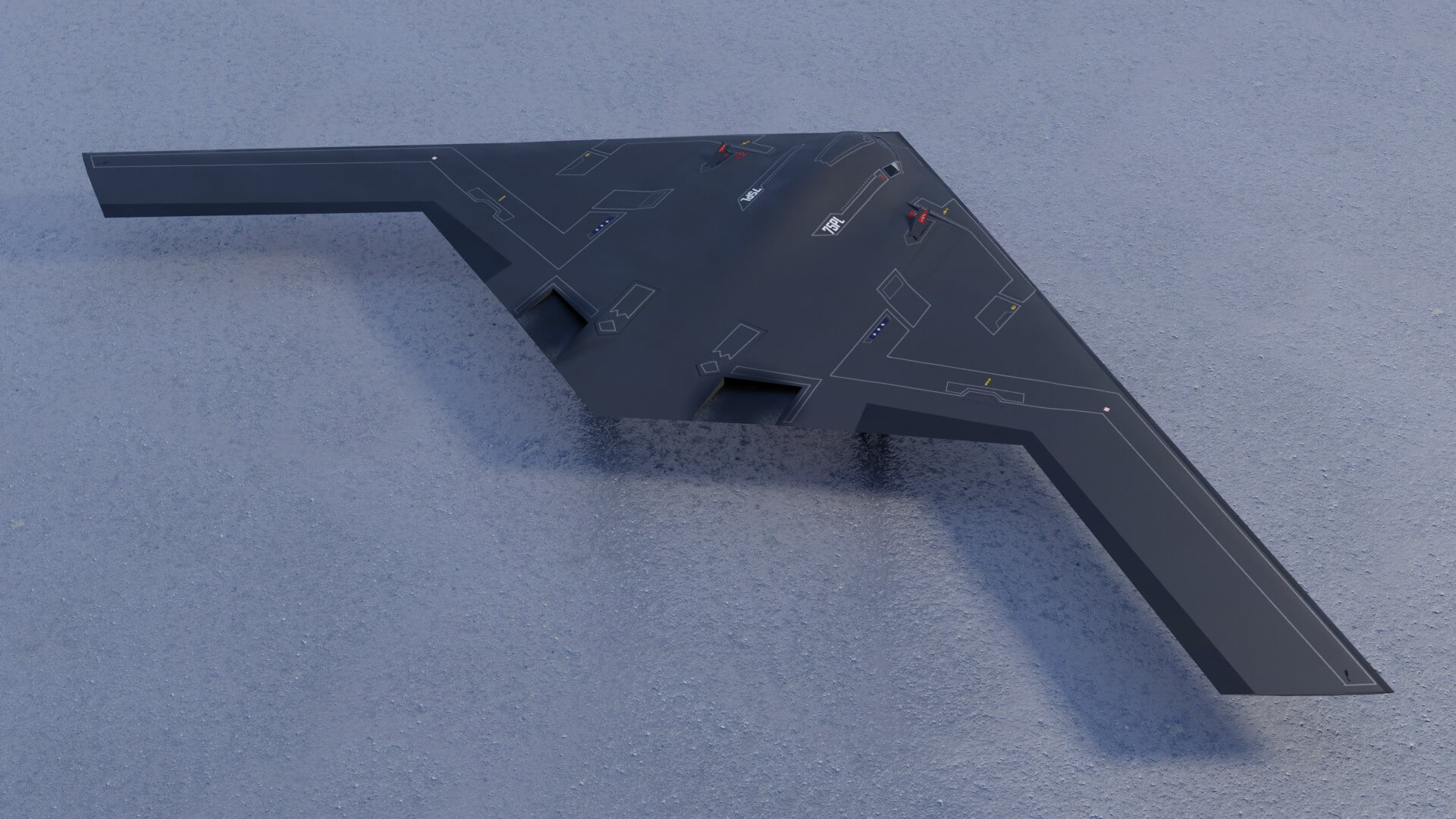 Northrop Grumman B-21 Raider 3D Model by NETRUNNER_pl