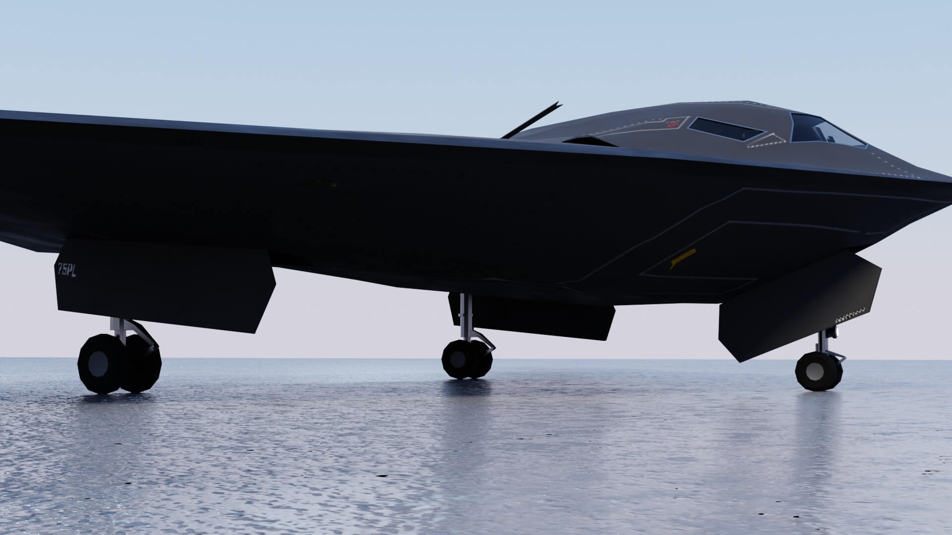 Northrop Grumman B-21 Raider 3D Model by NETRUNNER_pl
