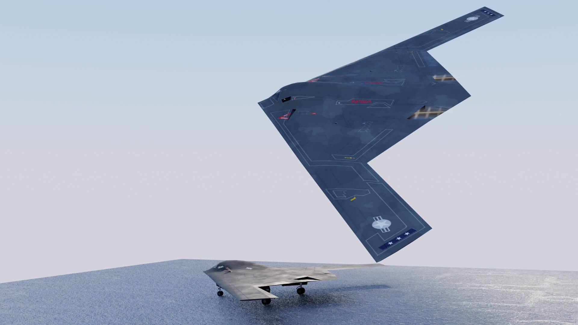 Northrop Grumman B-21 Raider 3D Model by NETRUNNER_pl