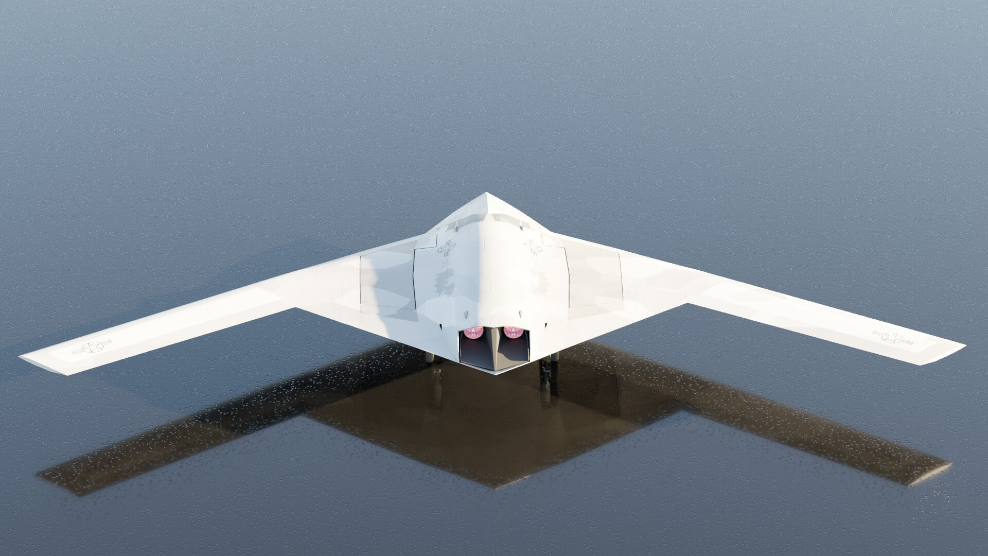 Northrop Grumman RQ-180 White Bat Free 3D Model by NETRUNNER_pl