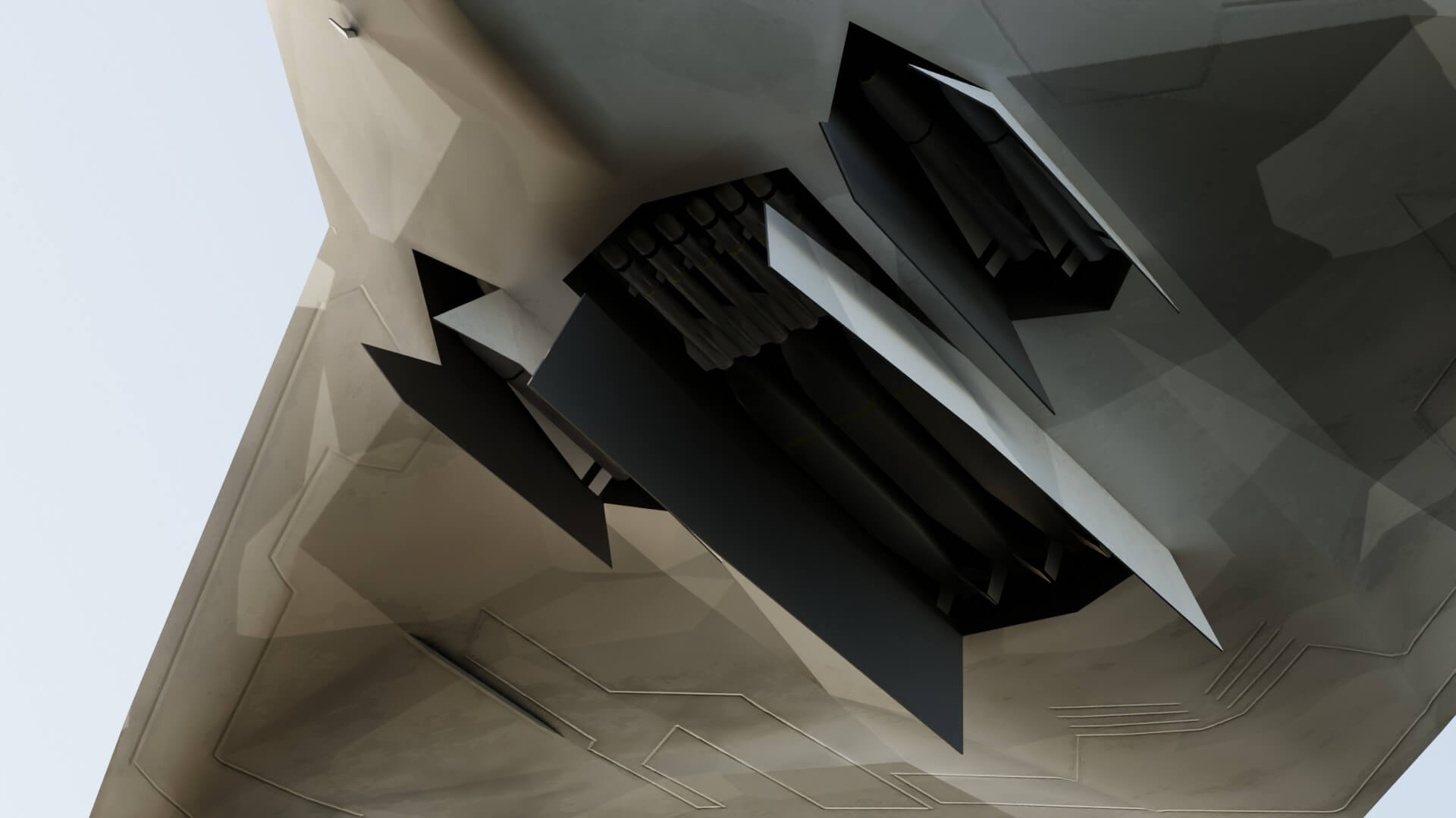 Northrop Grumman RQ-180 White Bat Free 3D Model by NETRUNNER_pl