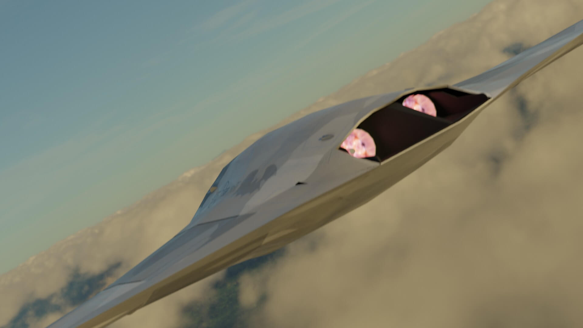 Northrop Grumman RQ-180 White Bat Free 3D Model by NETRUNNER_pl