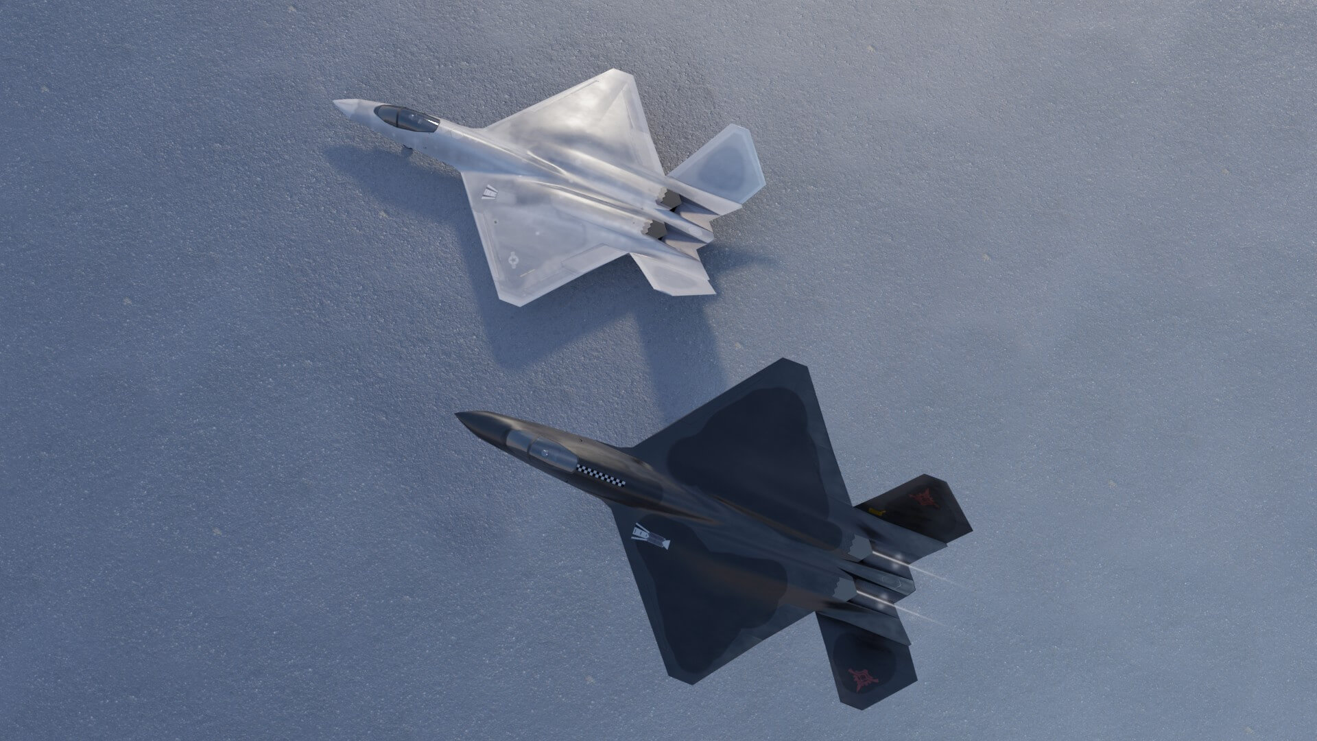 Northrop YF-23 Black Widow 3D Model by NETRUNNER_pl