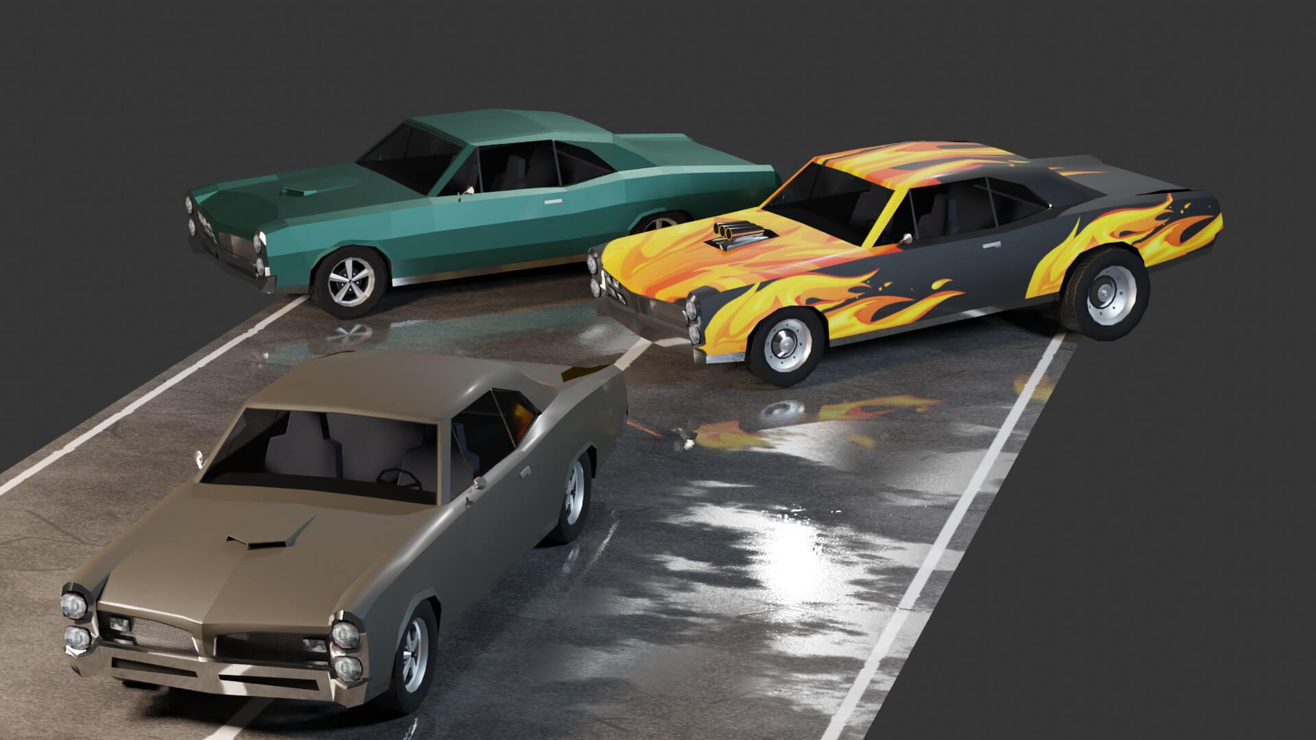 Pontiac GTO 1967 - 3D Model by NETRUNNER_pl