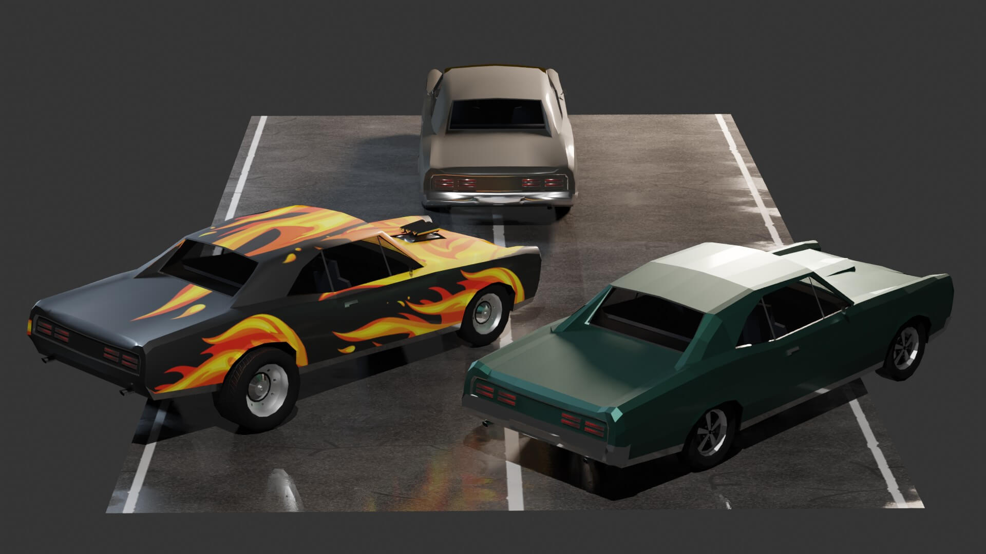 Pontiac GTO 1967 - 3D Model by NETRUNNER_pl