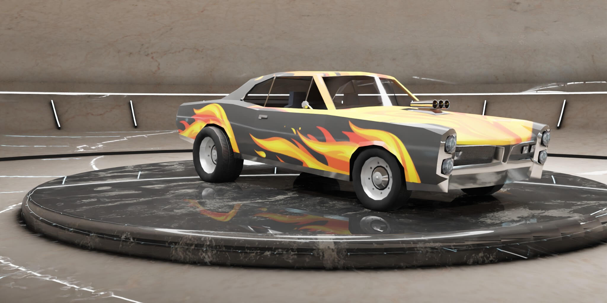 Pontiac GTO 1967 - 3D Model by NETRUNNER_pl