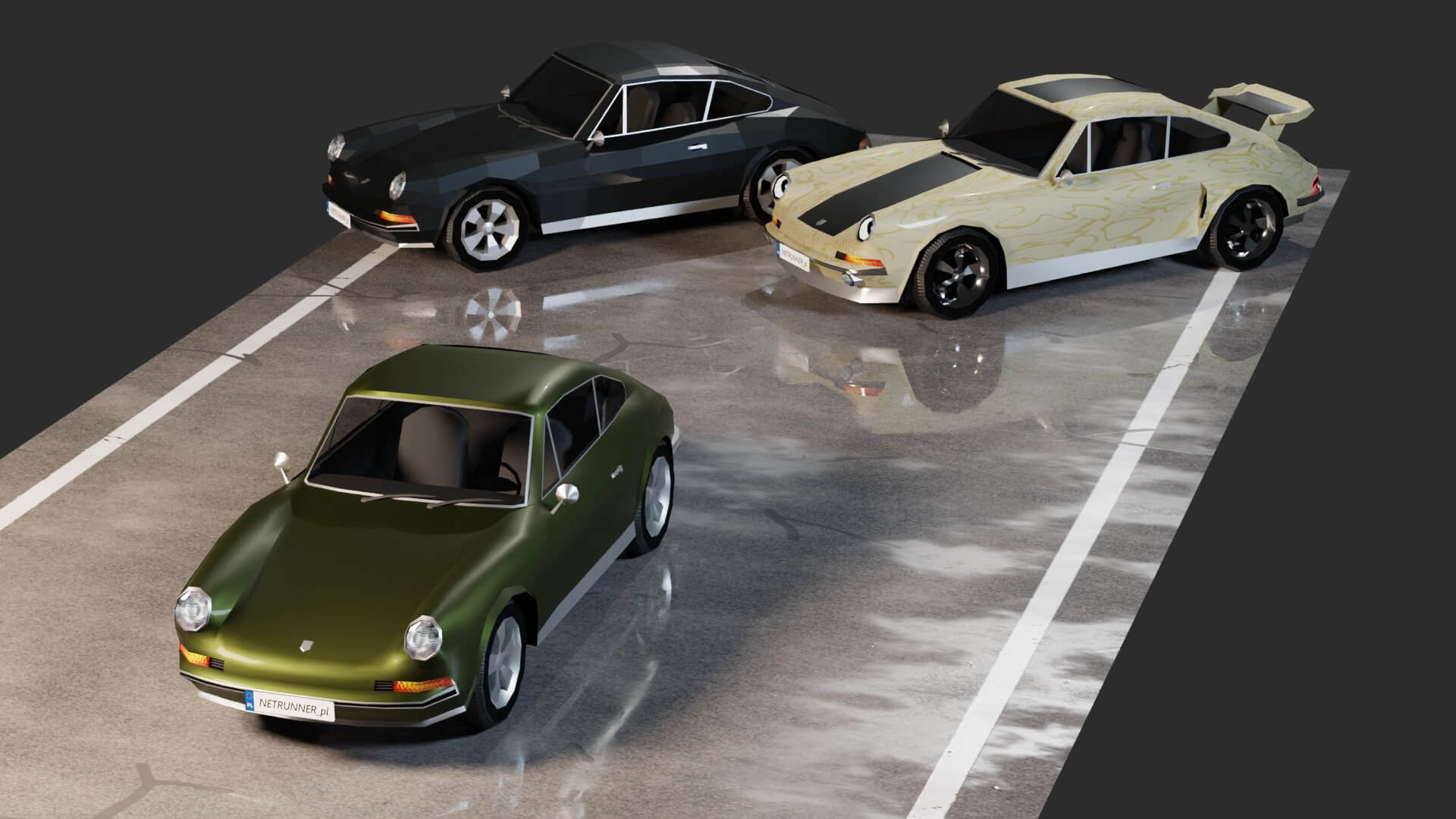 Porsche 911 1st Gen (901) - 3D Model by NETRUNNER_pl