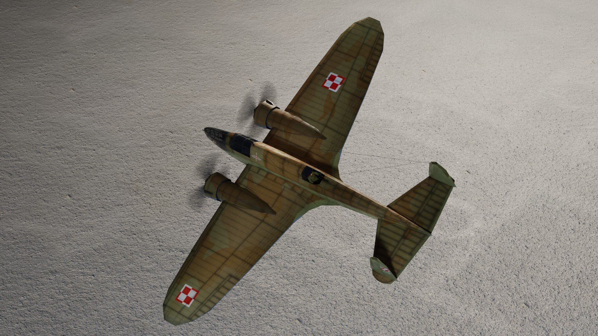 PZL.37 O Moose WW2 Bomber - 3D Model by NETRUNNER_pl
