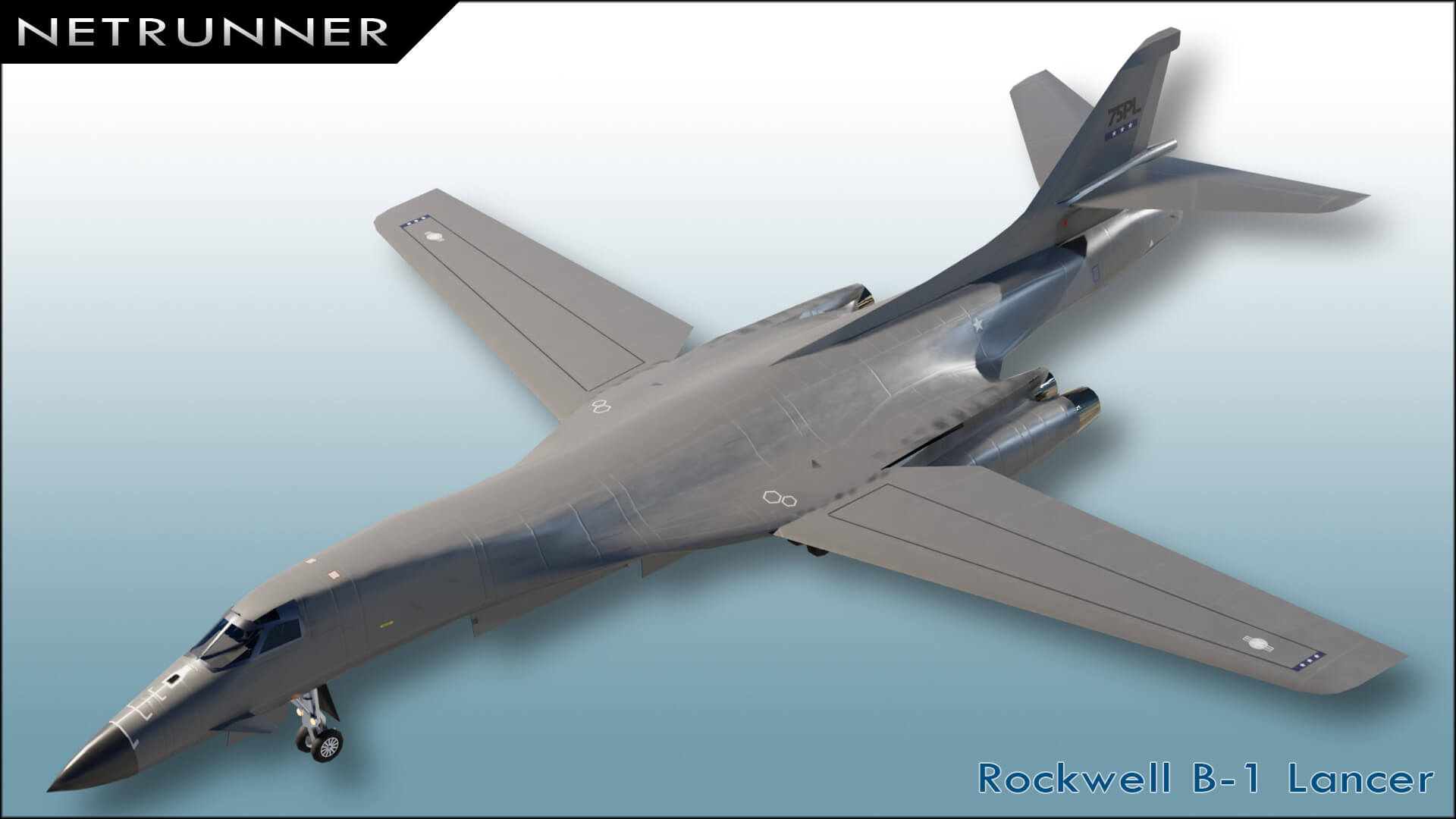 Rockwell B-1B Lancer 3D Model by NETRUNNER_pl