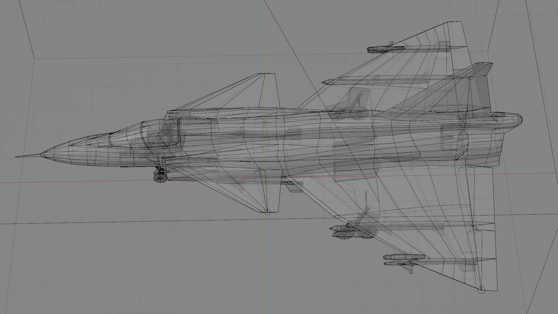 SAAB JAS-37 Viggen 3D Model by NETRUNNER_pl